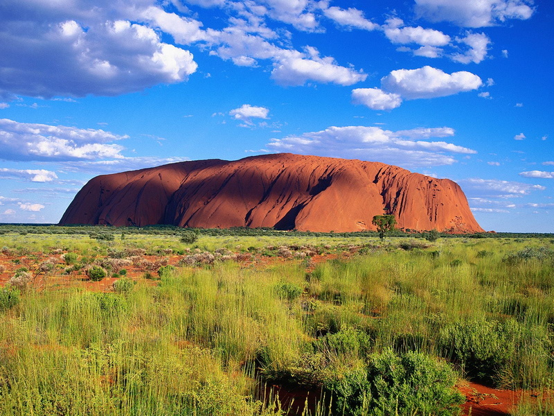 Travel Destinations, Landscape, Grass, Rock, Tranquil Scene, Uluru ...