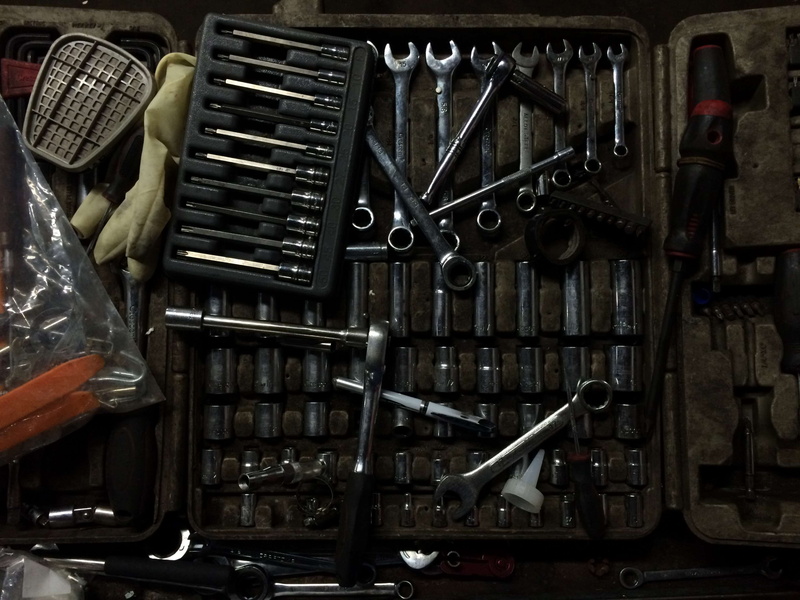 tool, container, indoors, hand tool, garage, workshop, equipment ...