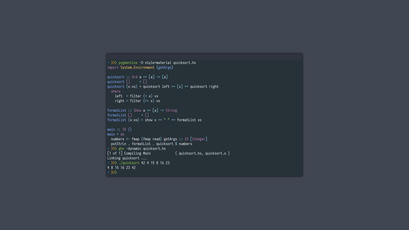 Programming Language 4k Minimalism Code Syntax Highlighting Haskell Programming Language