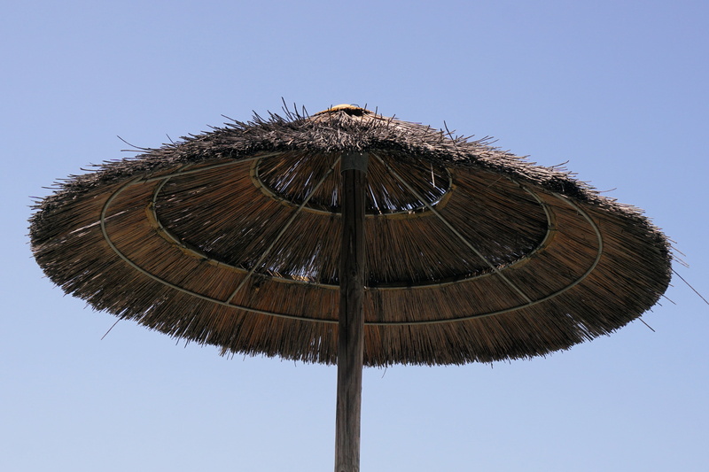 straw screen, no people, sun protection, screen, summer, clear sky, day ...