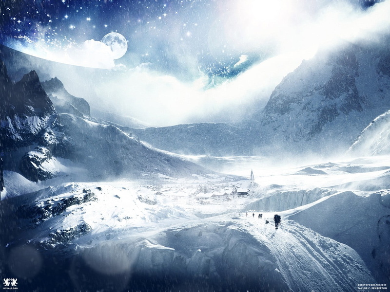 snowcapped mountain, ice, sport, nature, sky, scenics - nature ...