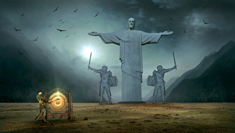 architecture, gong, enlightened, stone sculpture, figure, celebration ...