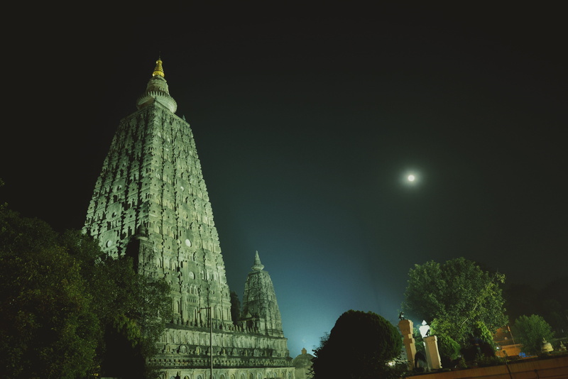 bodhagaya, rear view, travel, low angle view, architecture, boddhism ...