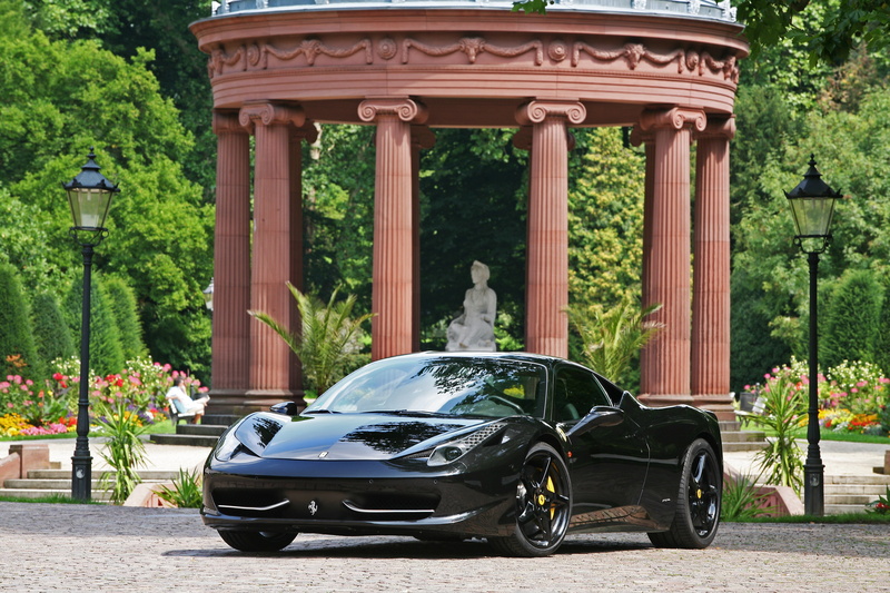 reflection, Italy, 458 italia, front, ferarri, car, italia, columns ...